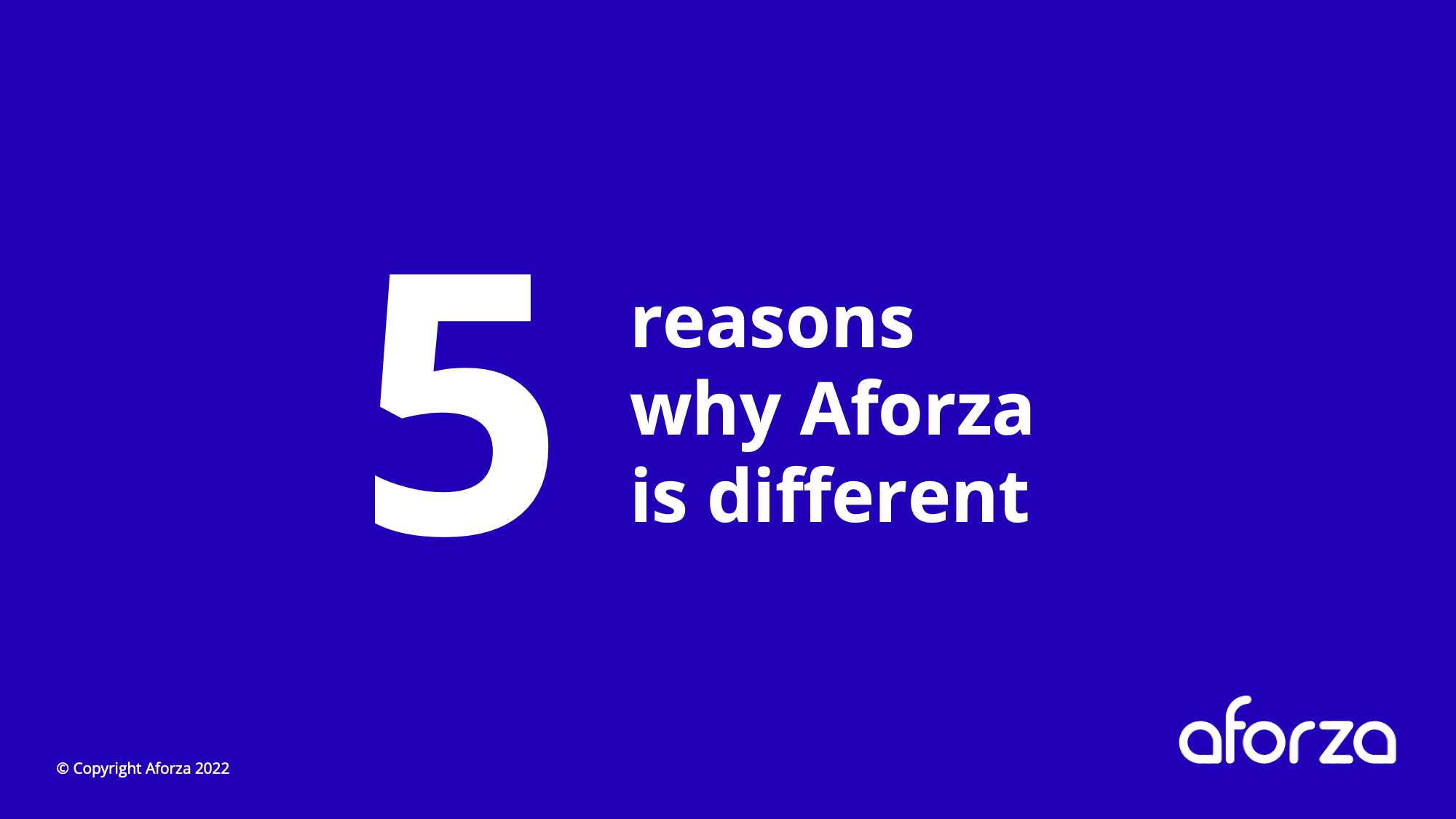 Watch Demo: 5 Reasons Why Aforza is Different